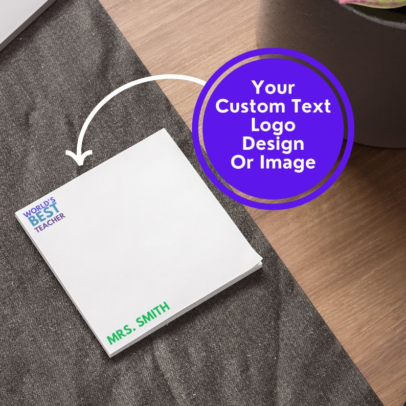 Custom Personalized Post-it Notes, Notepad, Paper Sticky Notes for ...