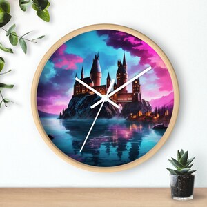 Magical Hogwarts Castle Wall Clock - Etsy