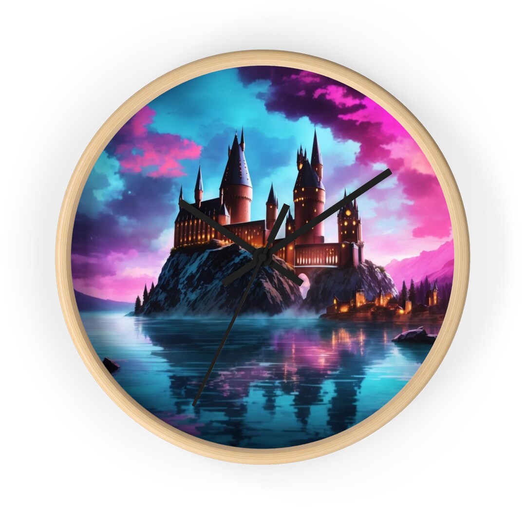 Magical Hogwarts Castle Wall Clock - Etsy