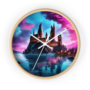 Magical Hogwarts Castle Wall Clock - Etsy