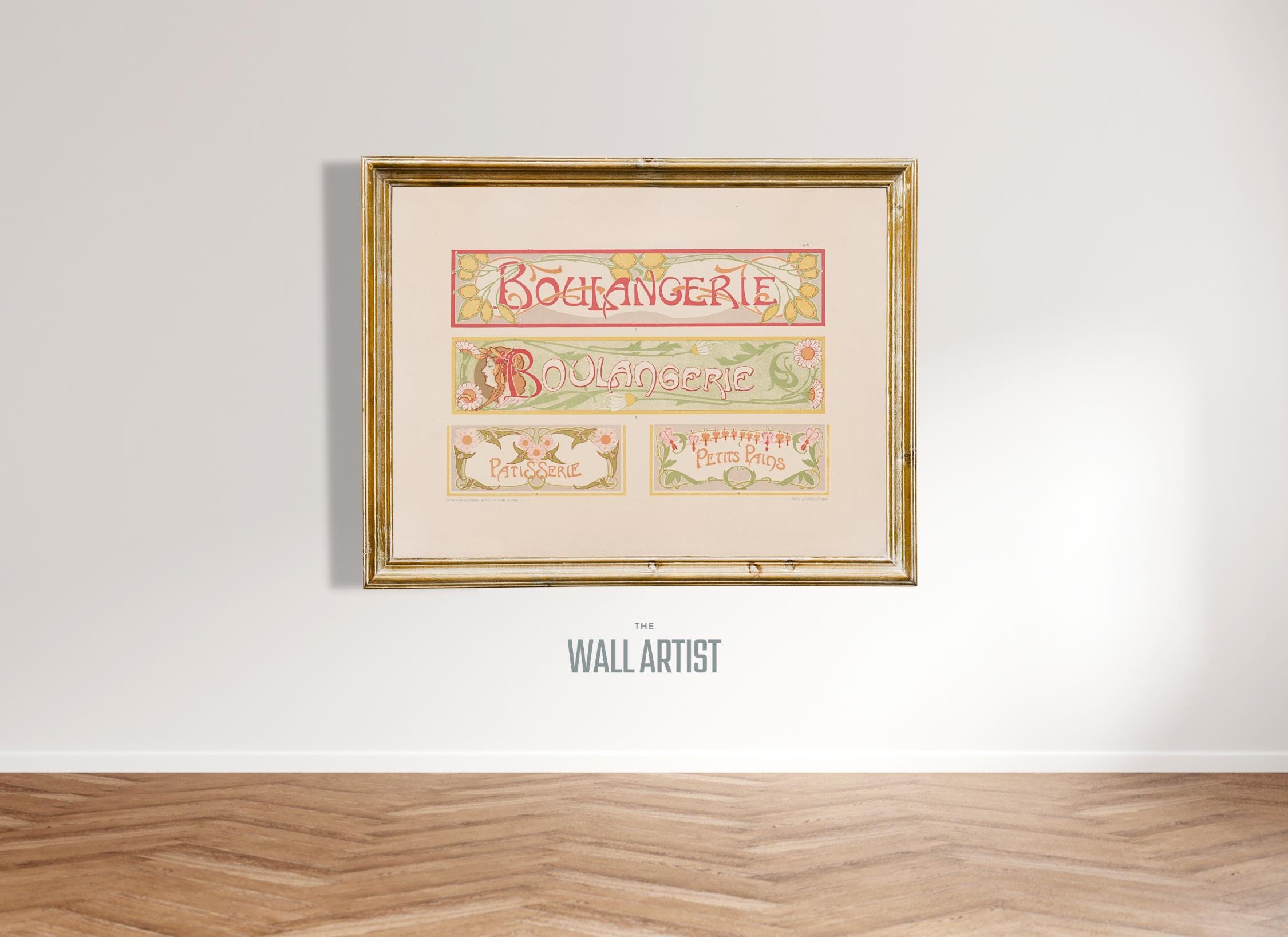 Vintage French Bakery Sign Print | Boulangerie and Patisserie Wall Art ...