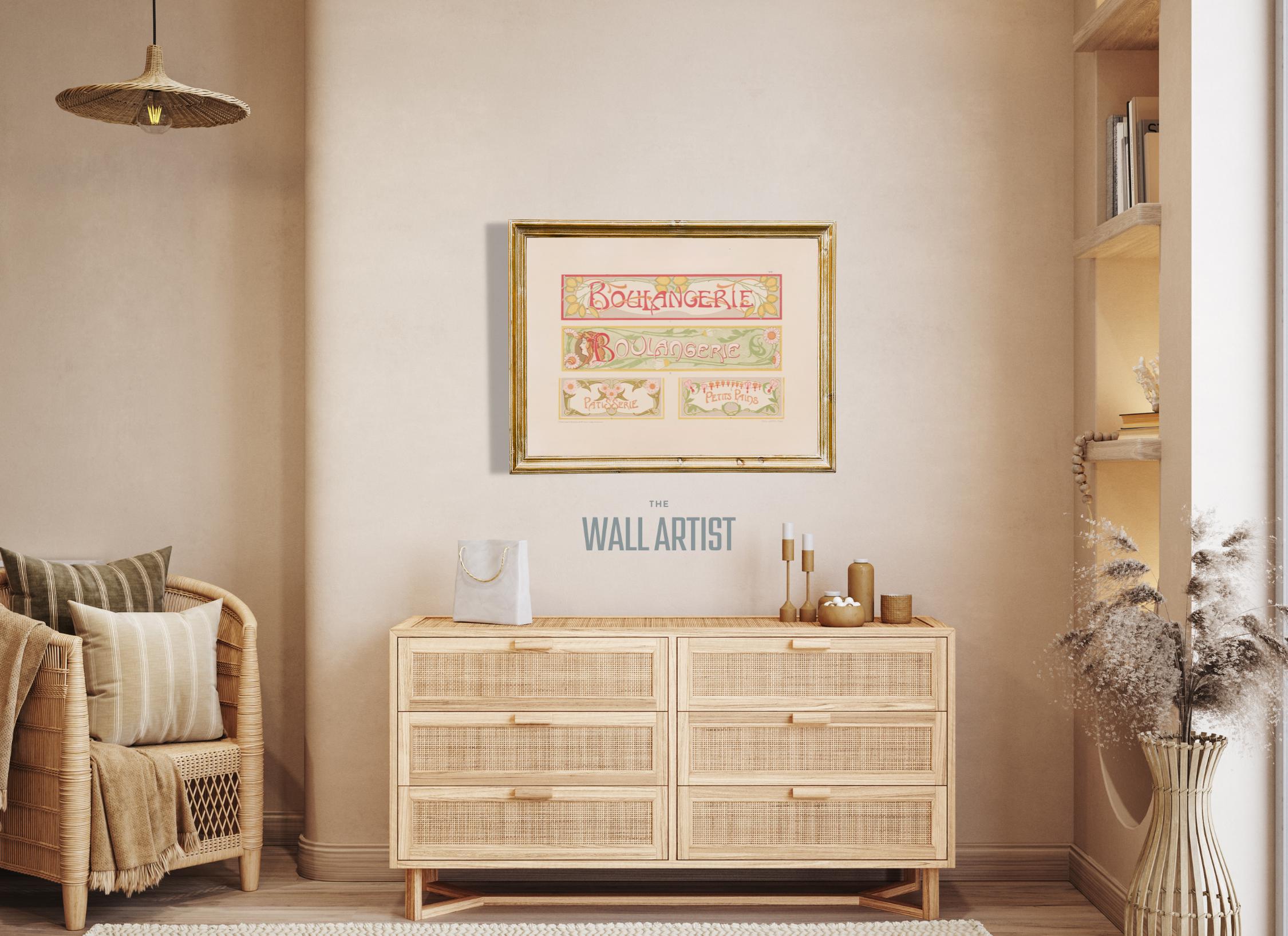Vintage French Bakery Sign Print | Boulangerie and Patisserie Wall Art ...