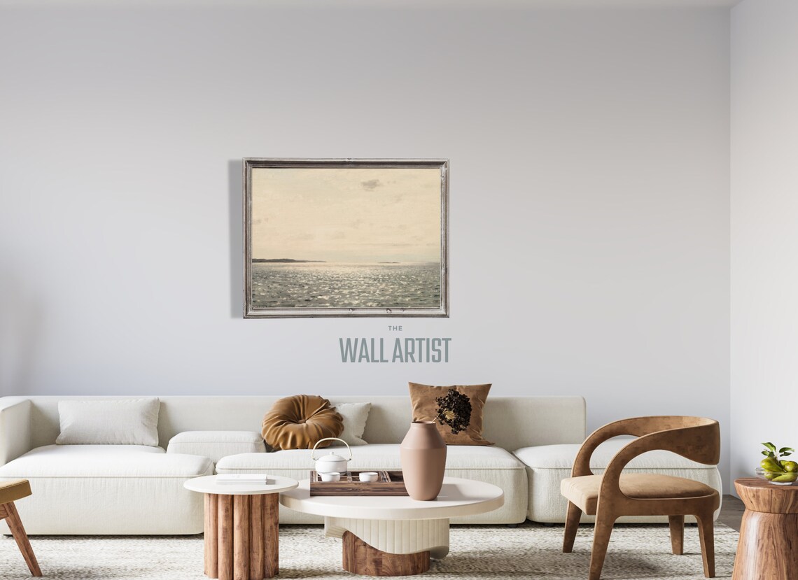 Ocean Horizon Printable Art | Minimalist Coastal Seascape Print ...