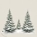 Snowy Trees Art, Winter Wall Art, Digital Christmas Tree Print, Pine ...
