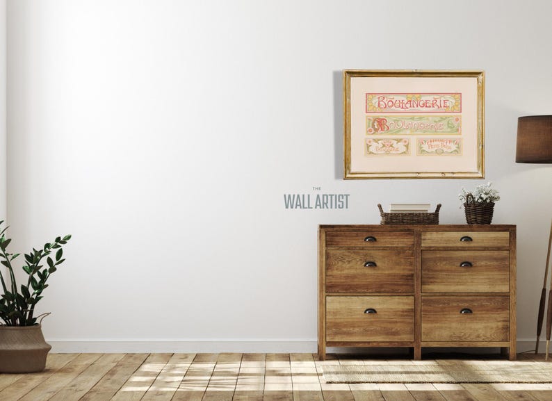 Vintage French Bakery Sign Print | Boulangerie and Patisserie Wall Art ...