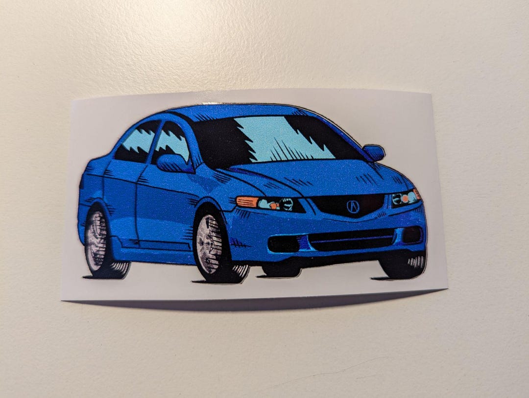 Manga Style Acura TSX Sticker - Etsy