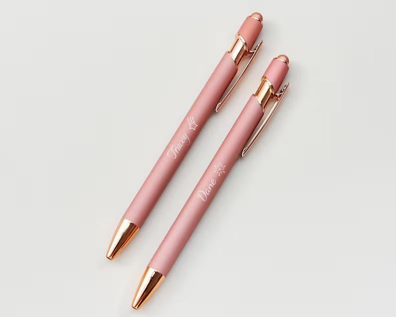 Personalised Engraved Pens - Custom Text Logo/icon - Elegant Gift for ...