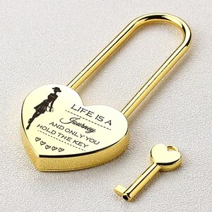 Personalized Heart Love Lock With Key, Personalised Lock for Love, Love ...