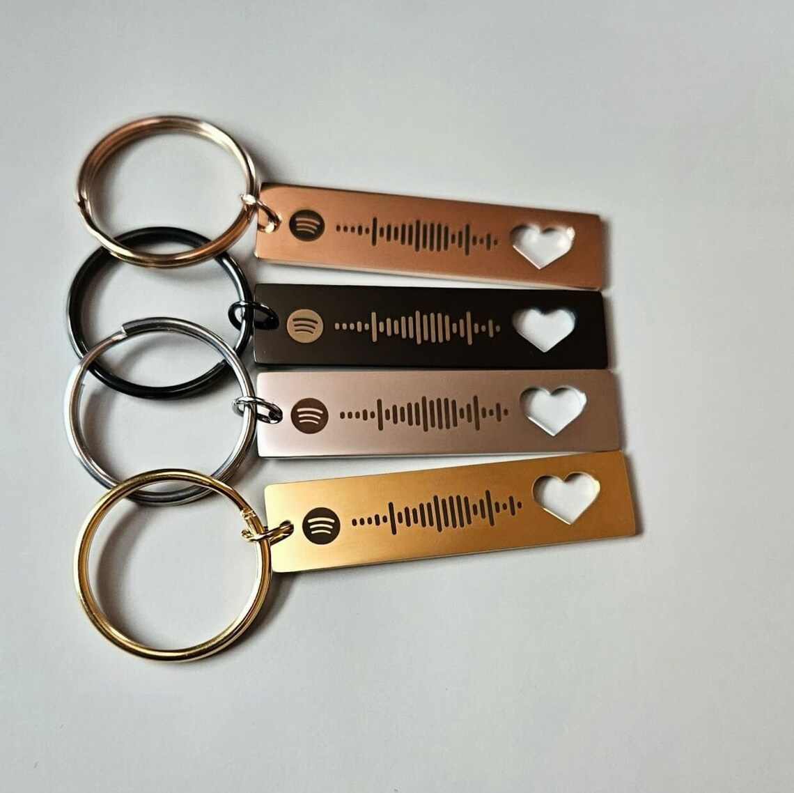 Personalised Spotify Keychain Music Scannable Keyring Personalised Gift ...