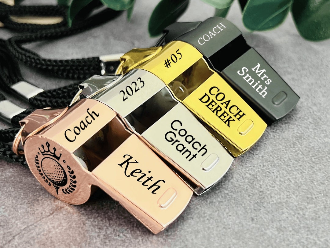 Personalised Whistle Stainless Steel Whistle Coach Gift Sports Whistle ...