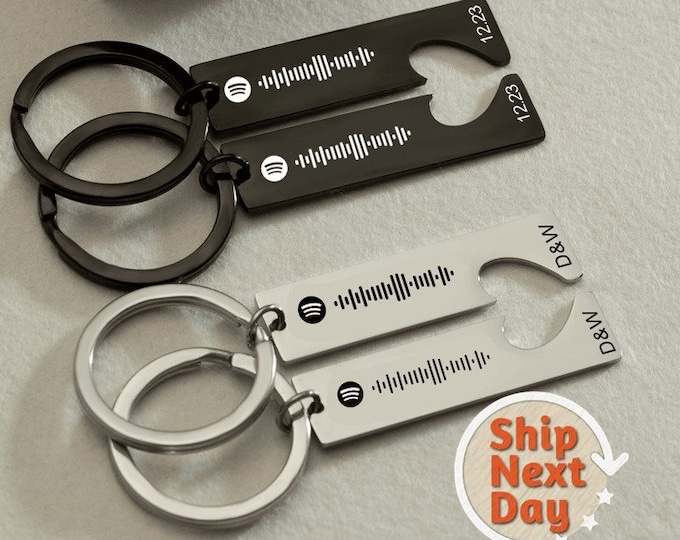 Spotify Keychain | Valentines Day Keychain | Personalized Music Lover’s ...