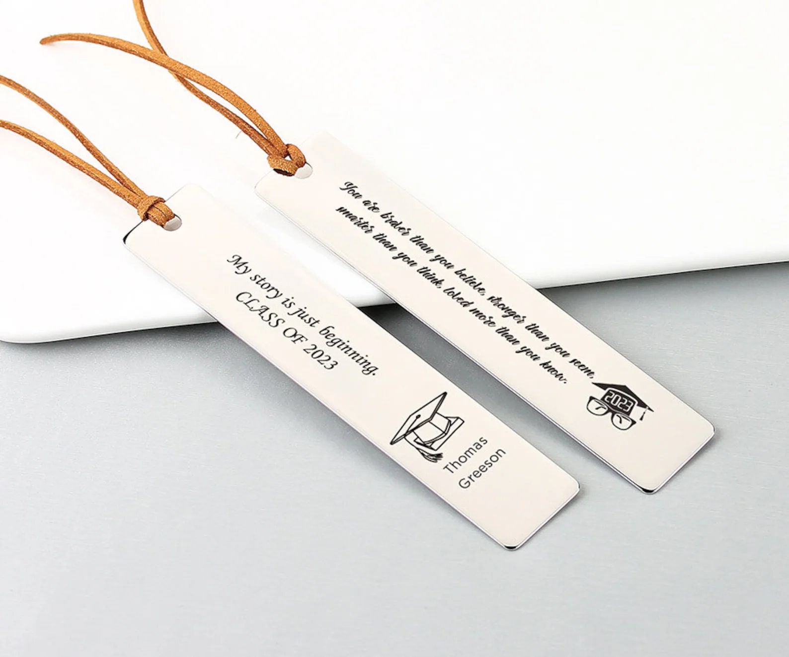 Personalised Bookmark Customised QR Code Music Code Bookmark Engraved ...