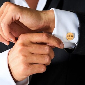 Personalised Cufflinks Suit Wedding Cufflinks for Men Dad Husband Groom ...