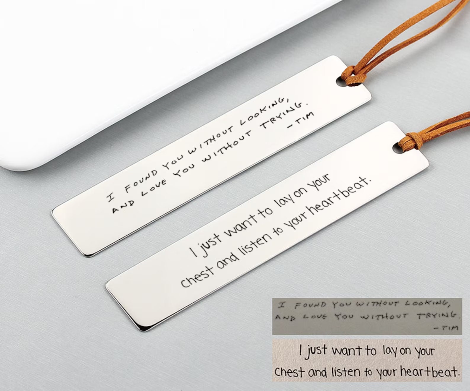 Personalised Bookmark Customised QR Code Music Code Bookmark Engraved ...