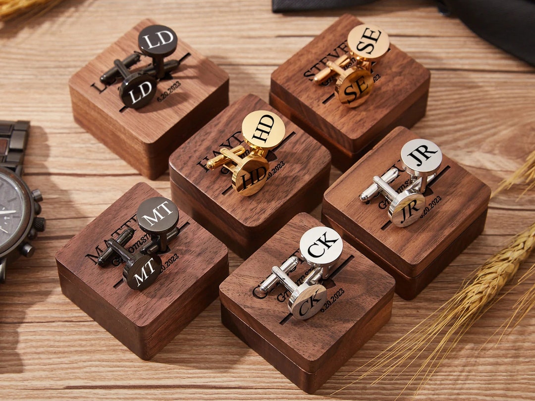 Personalised Cufflinks Suit Wedding Cufflinks for Men Dad Husband Groom ...