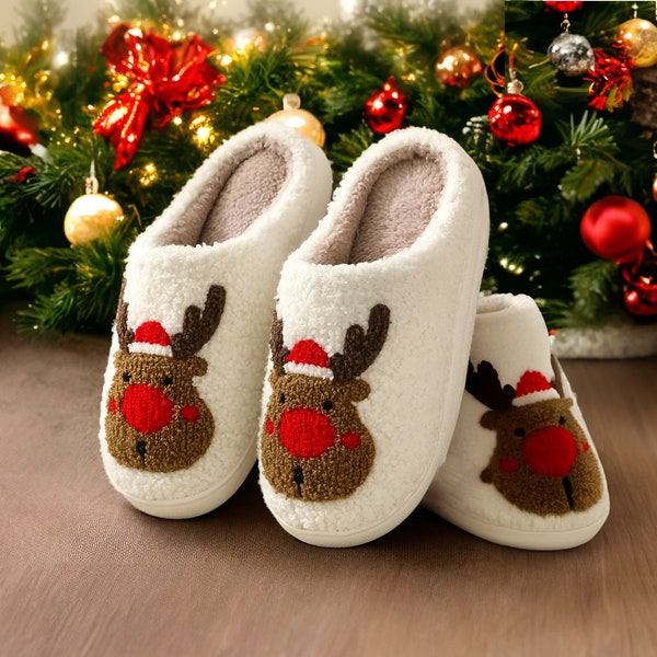 Christmas Slippers - Etsy
