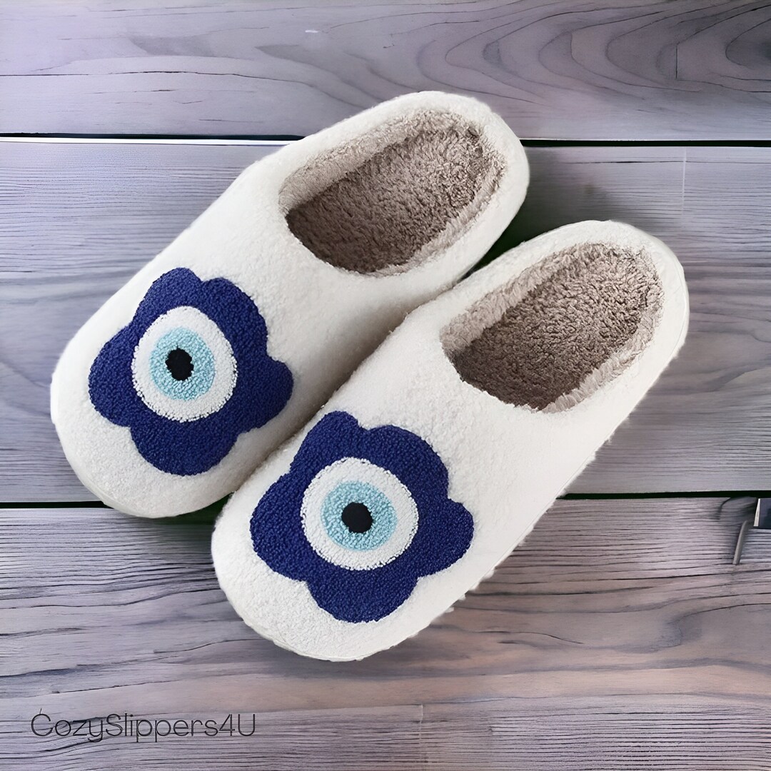 Cozy Flower Slippers Warm, Cozy Slides With Rubber Sole Cute, Funny ...