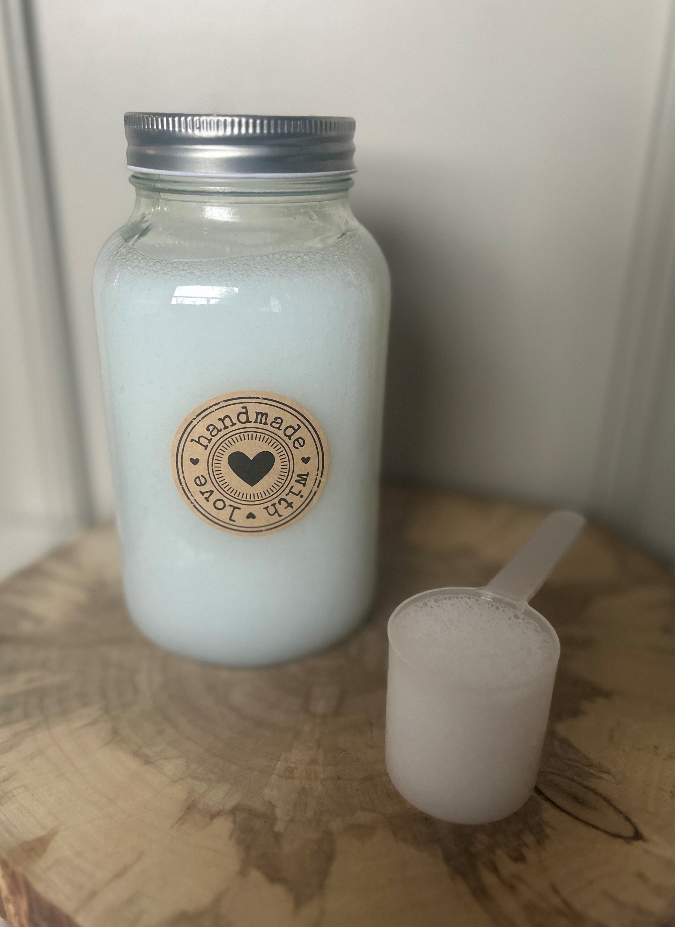 DIY Natural Liquid Laundry Detergent - High Efficiency (with Printables ...