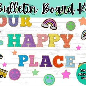 Our Happy Place Bulletin Board Kit - Etsy