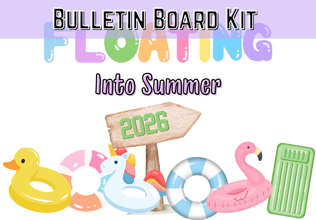 Floating Into Summer Bulletin Board Kit - Etsy