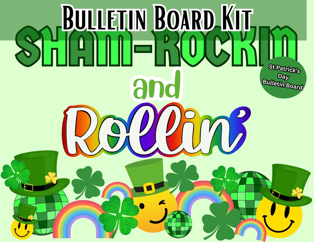 Sham-rockin' and Rollin Bulletin Board Kit - Etsy