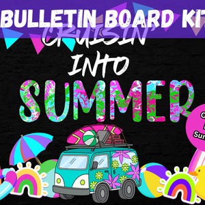 Cruisin' Into Summer Bulletin Board Kit - Etsy