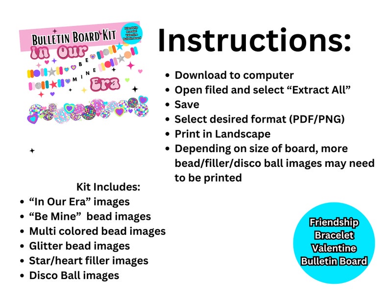 In Our Be Mine Era Bulletin Board Kit - Etsy