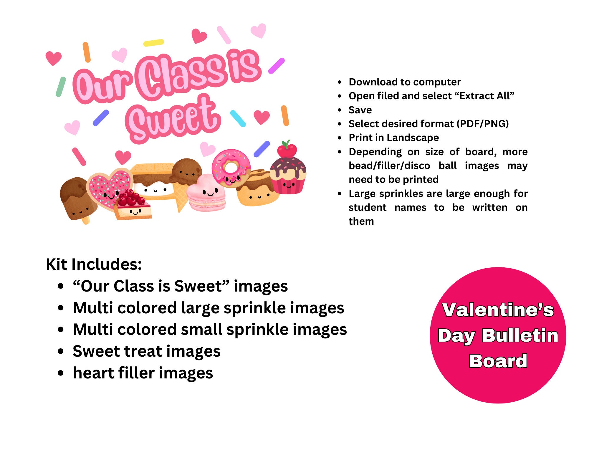 Our Class is Sweet Bulletin Board Kit - Etsy