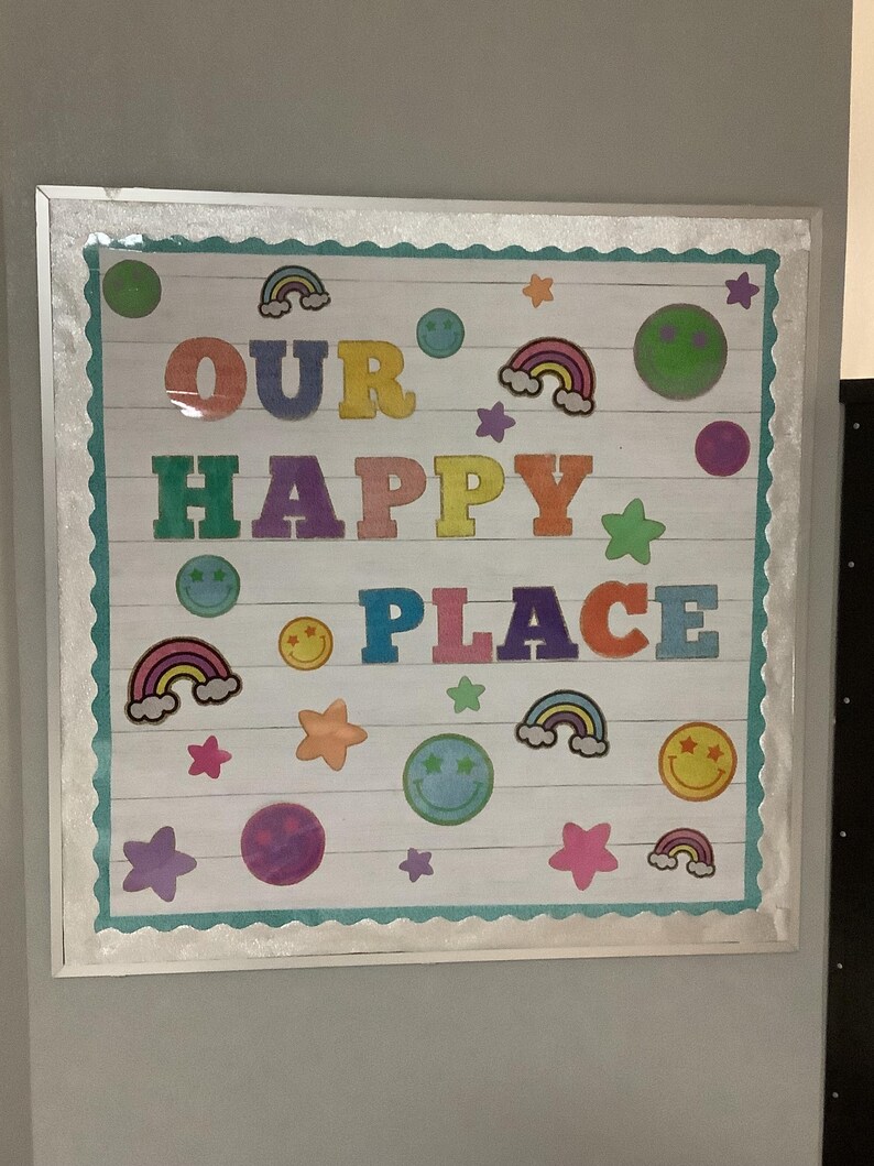 Our Happy Place Bulletin Board Kit - Etsy