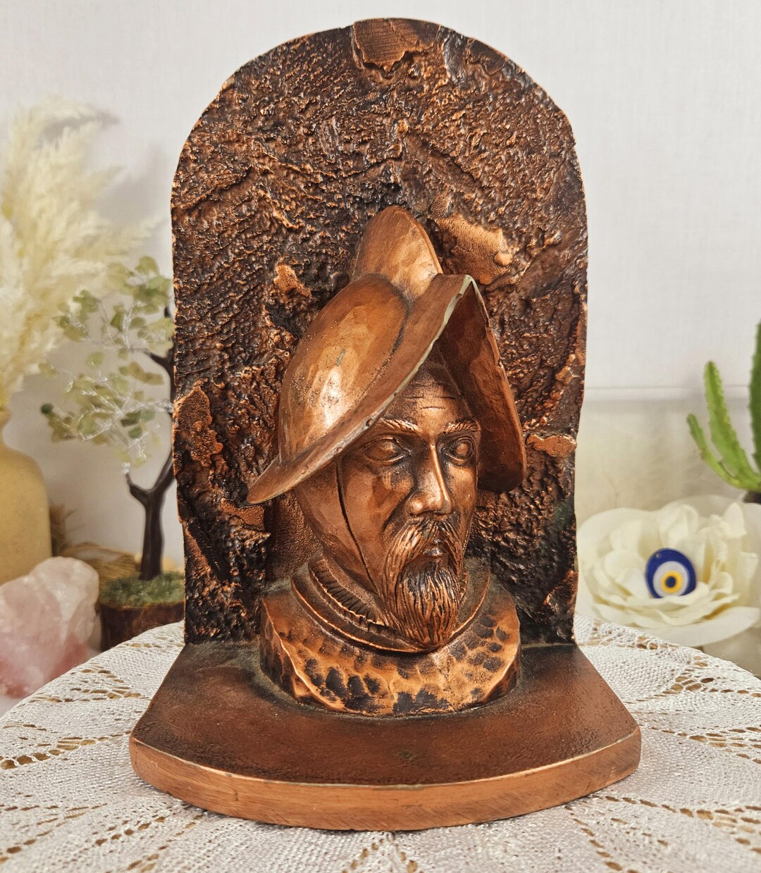 Vintage Large Composite 1950s Bust Bookend - Etsy