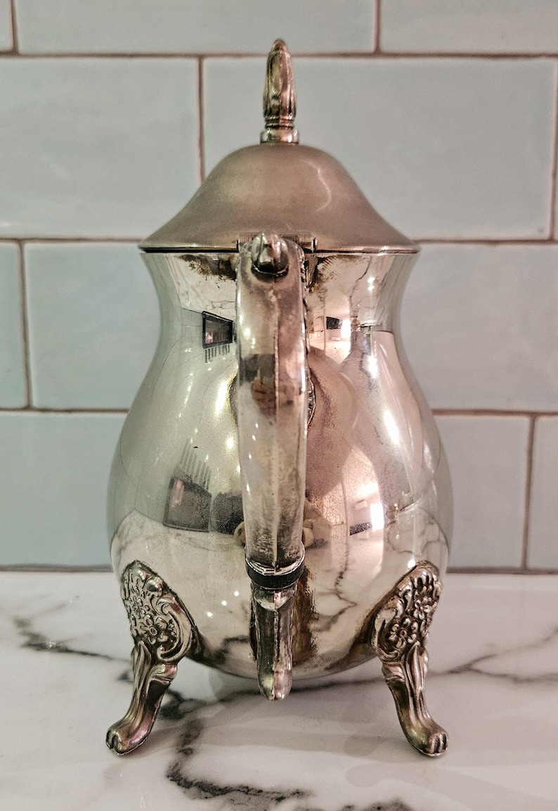 Antique Silver Plated Teapot - Etsy