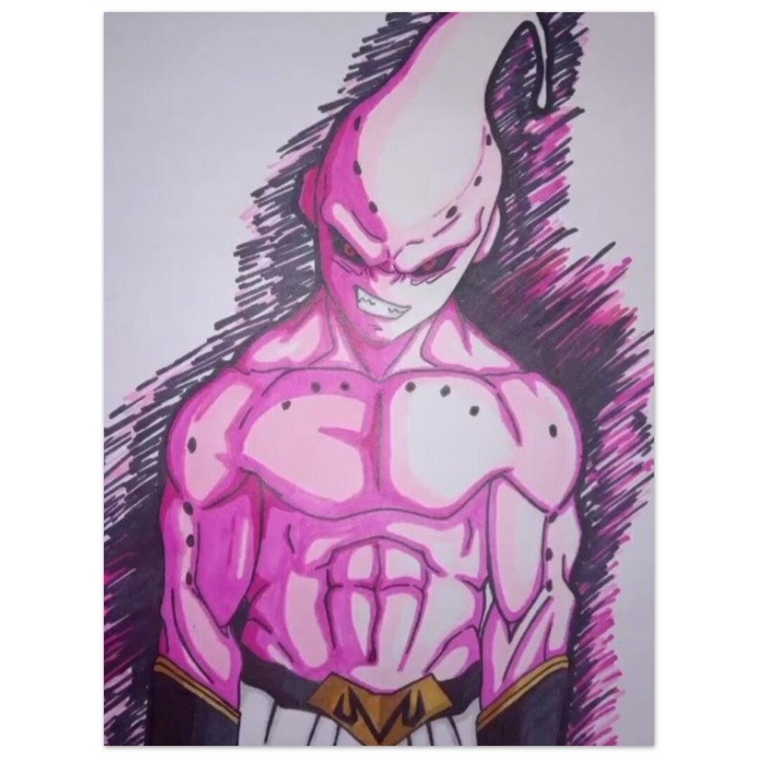 Kid Buu majin Buu Paper Poster - Etsy