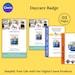 Canva Editable Daycare ID Badge Template: Nurse, Staff (digital) - Etsy