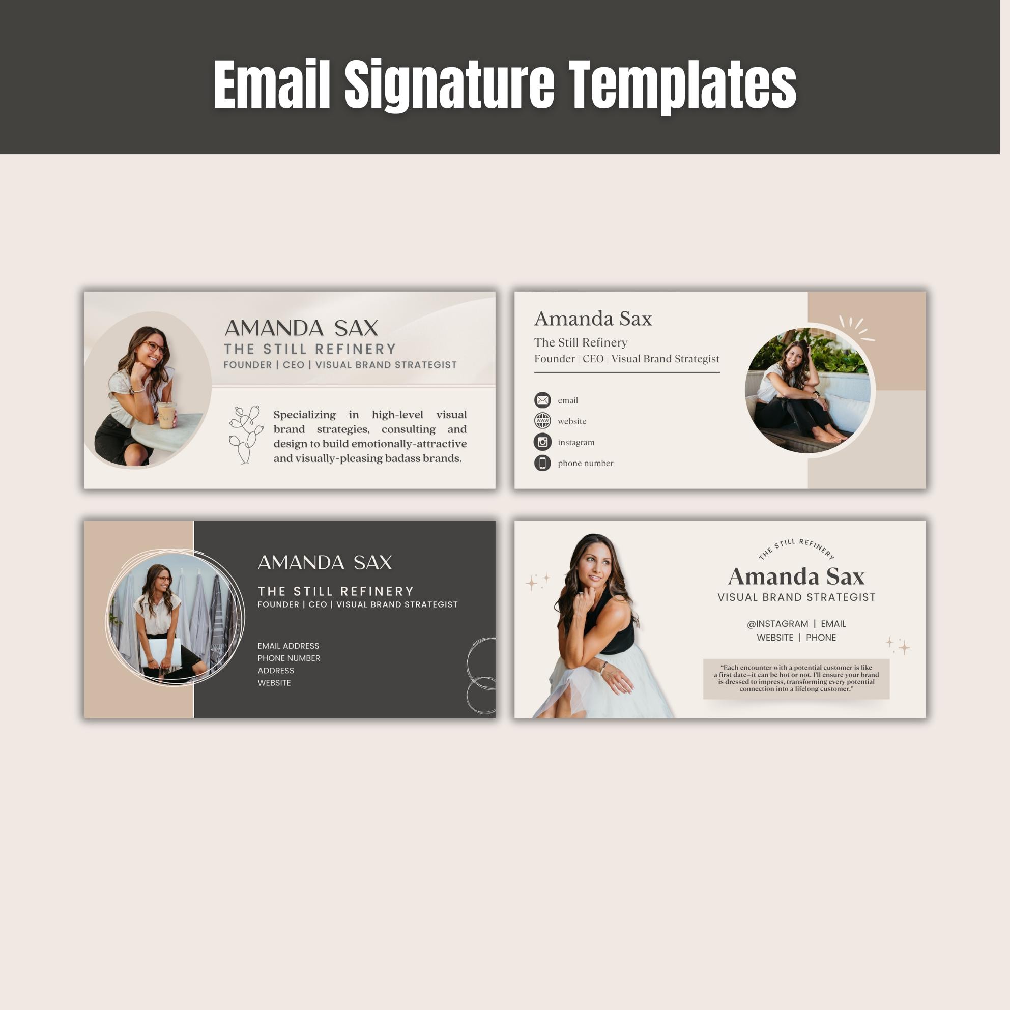 Editable Email Signature Template: Canva Branding (digital Download) - Etsy