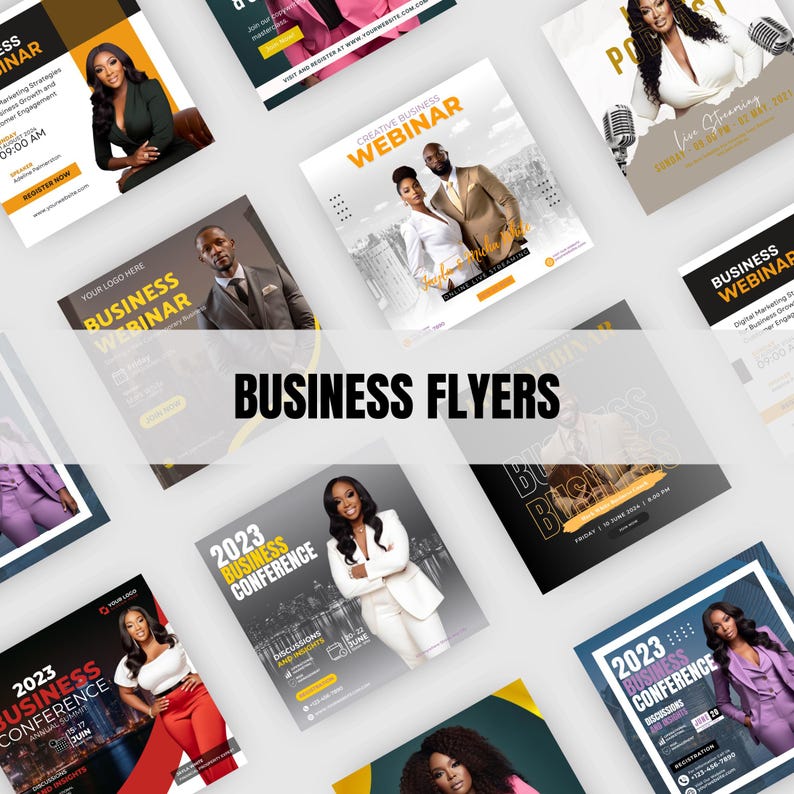 Editable Business Flyers Template: Canva Marketing Flyer (digital ...
