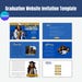 Graduation Website Template, Graduation Invitation Template, Canva ...