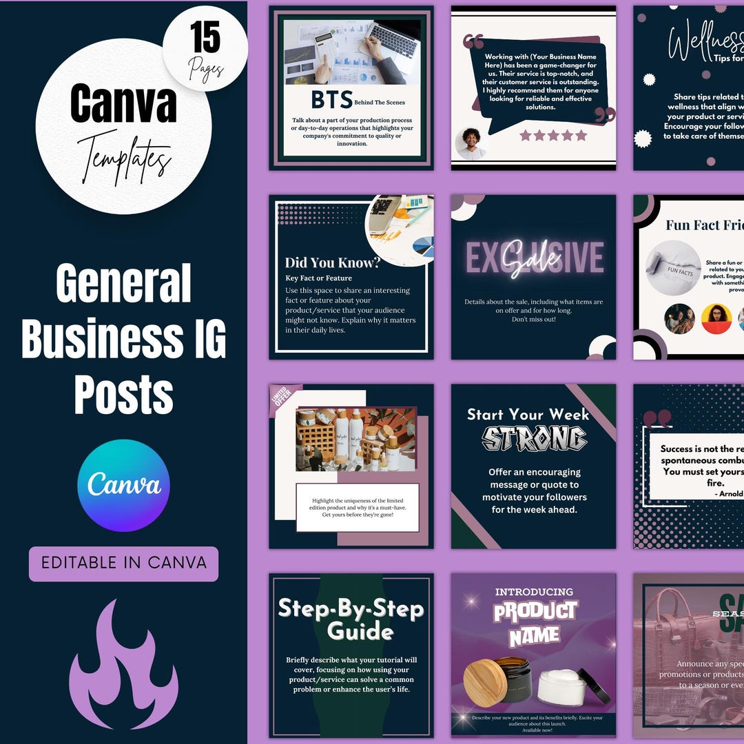 General Business IG Posts, Social Media Instagram Posts, Digital ...