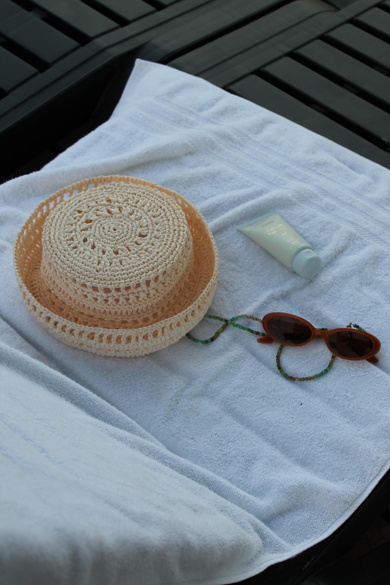 Summer Raffia Bucket Hat, Stylish Sun Straw Hat, Custom Vacation Hat ...