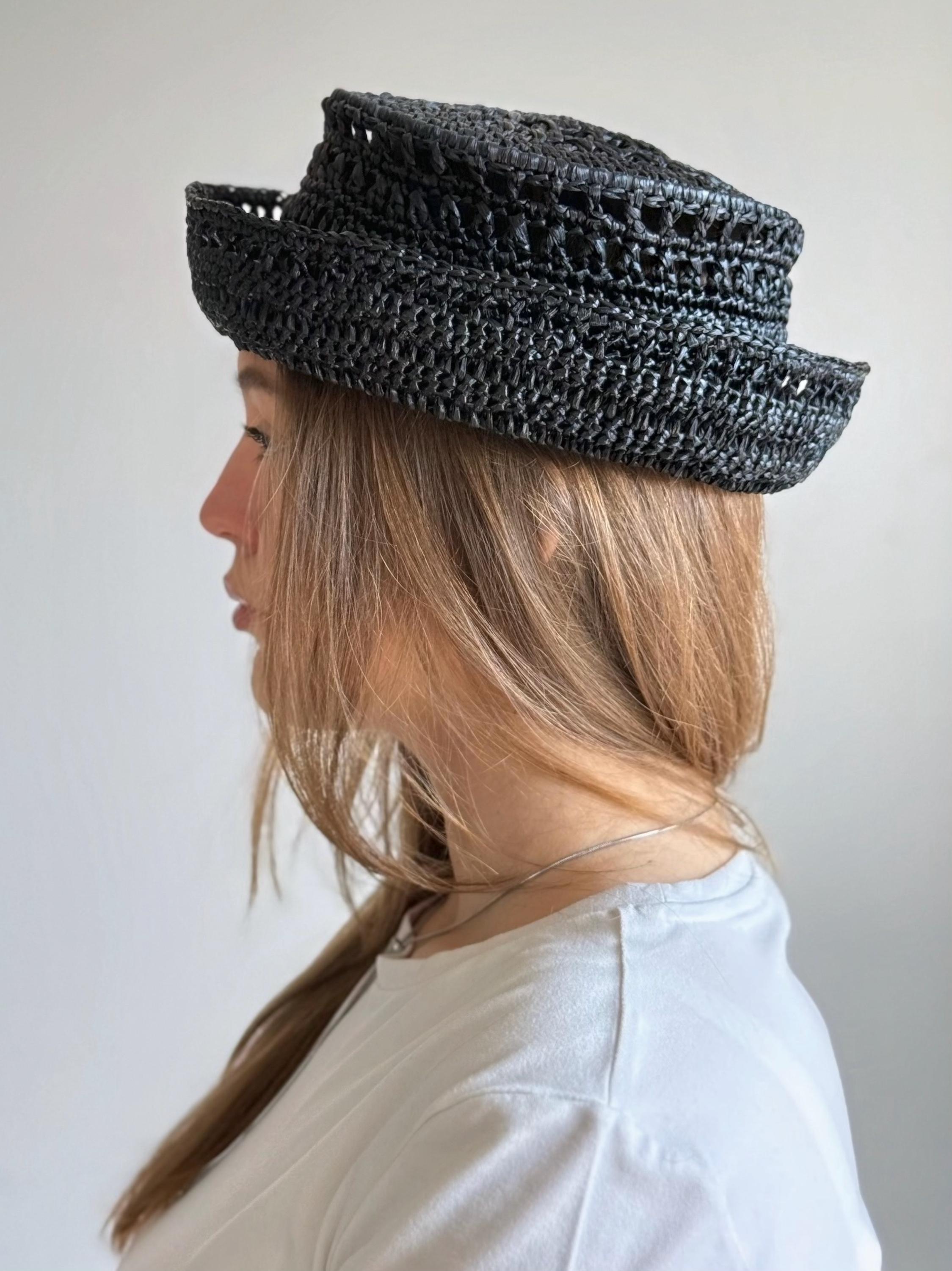 Summer Raffia Bucket Hat, Stylish Sun Straw Hat, Custom Vacation Hat ...