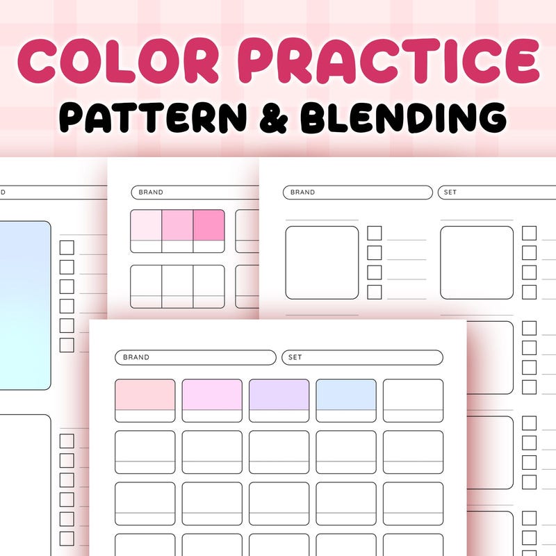 Color Blending Charts Ohuhu - Etsy
