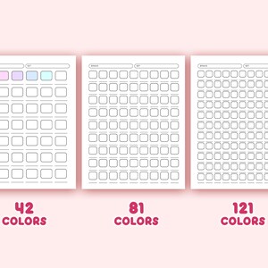 Color Swatch Chart Printable, Blank Color Swatches Sheets PDF, Alcohol ...