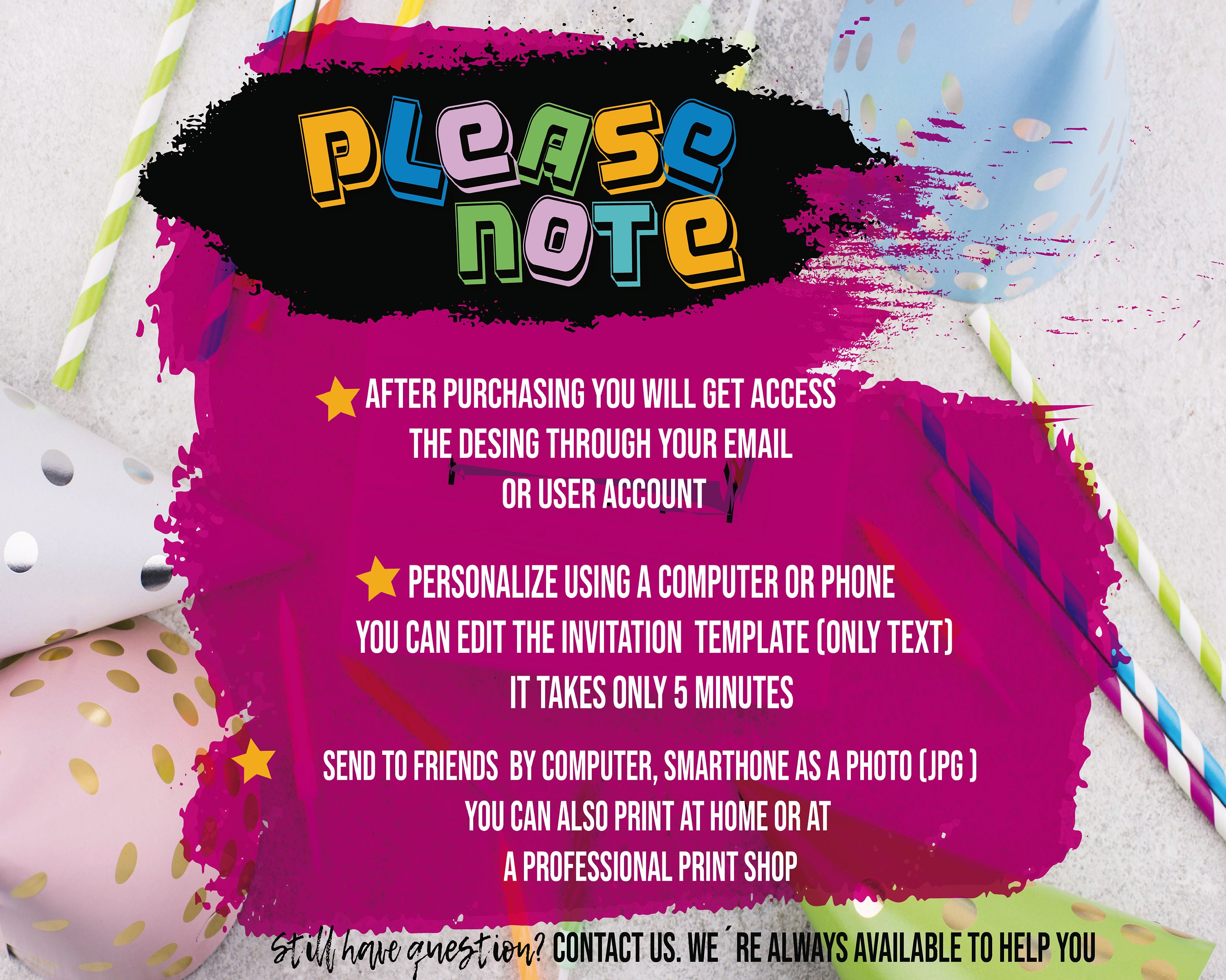 Anime Mashle Invitation Card Bling Bang Bang Born Invitation Digital ...