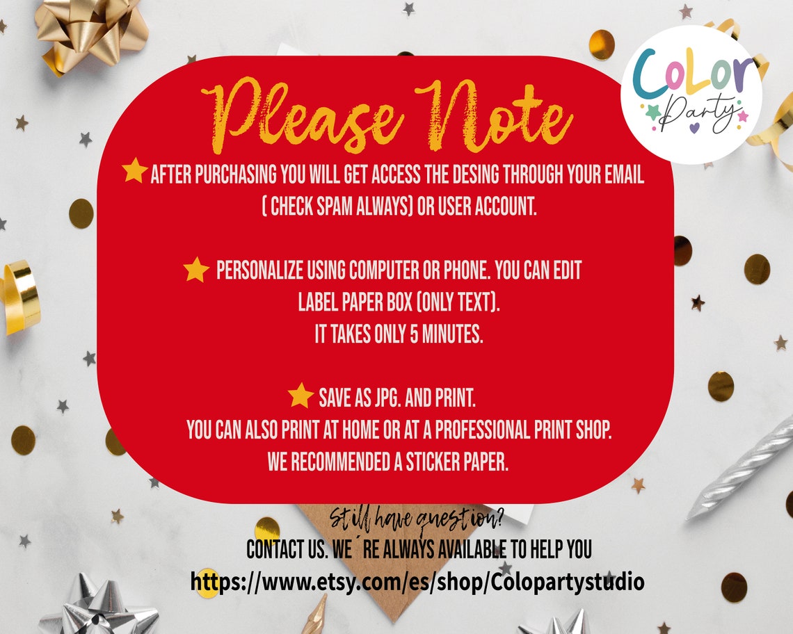 Five Nights at Freddy's Label Paper Bag Nightmare FNAF Canva Template ...