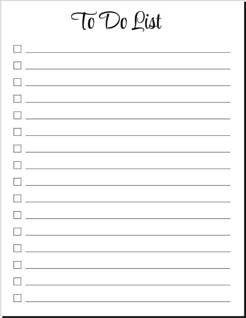 To Do List, Wish List, List, to Do, Planner - Etsy