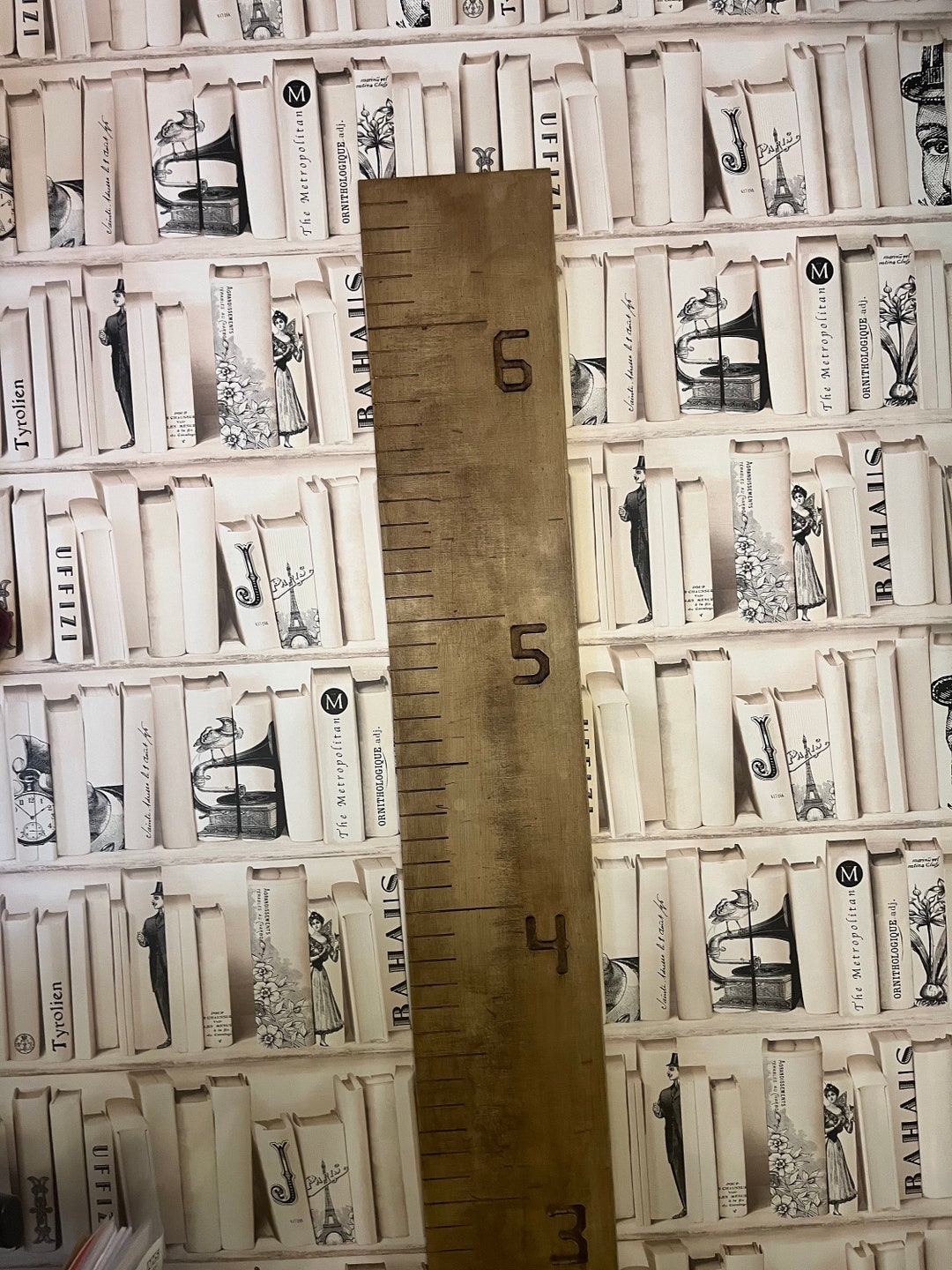 Height Chart, Painted and Waxed With Engraved Measurements, Beautiful ...