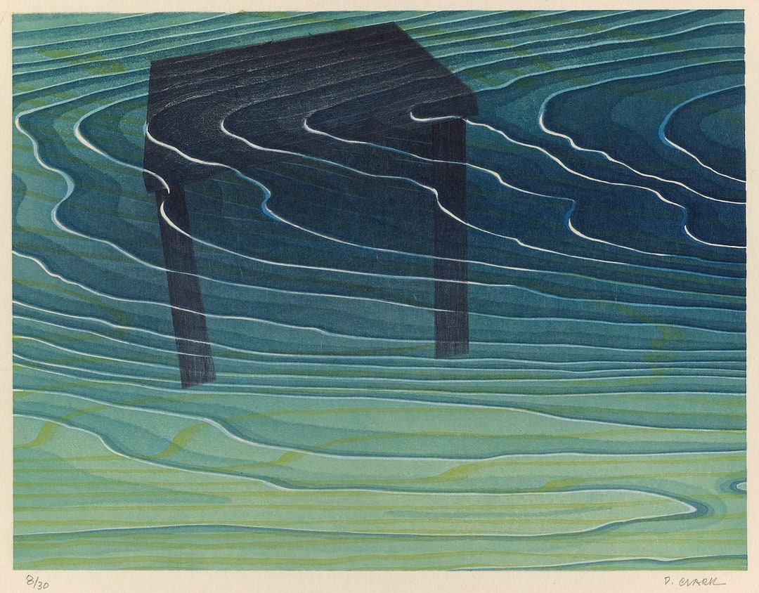 The Water Table, Mokuhanga, Japanese Woodblock Print, Patricia Clark ...
