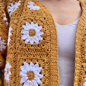 Daisy Cardigan PDF Pattern ('waiting for Spring Cardigan') - Etsy