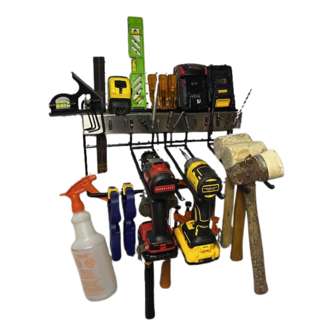 Tool Caddy-wall Mount Metal Storage Power Tools/drill Organizer Heavy ...
