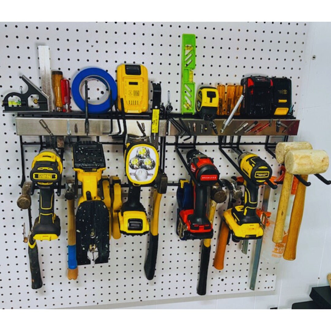 Tool Caddy-wall Mount Metal Storage Power Tools/drill Organizer Heavy ...