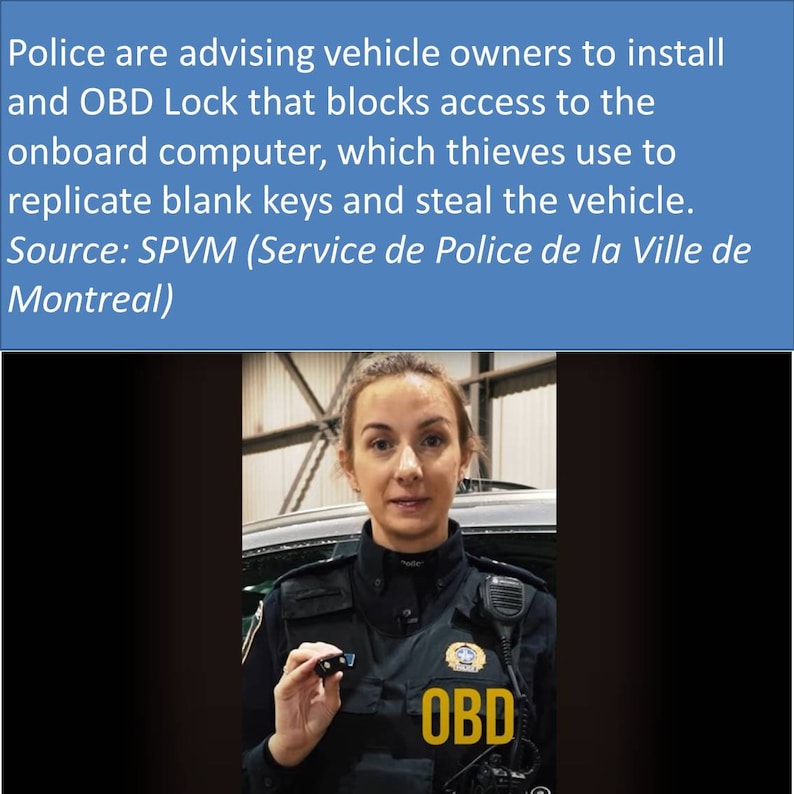 OBD Lock Security Anti-theft Locking Device OBD2 Port, the "original ...